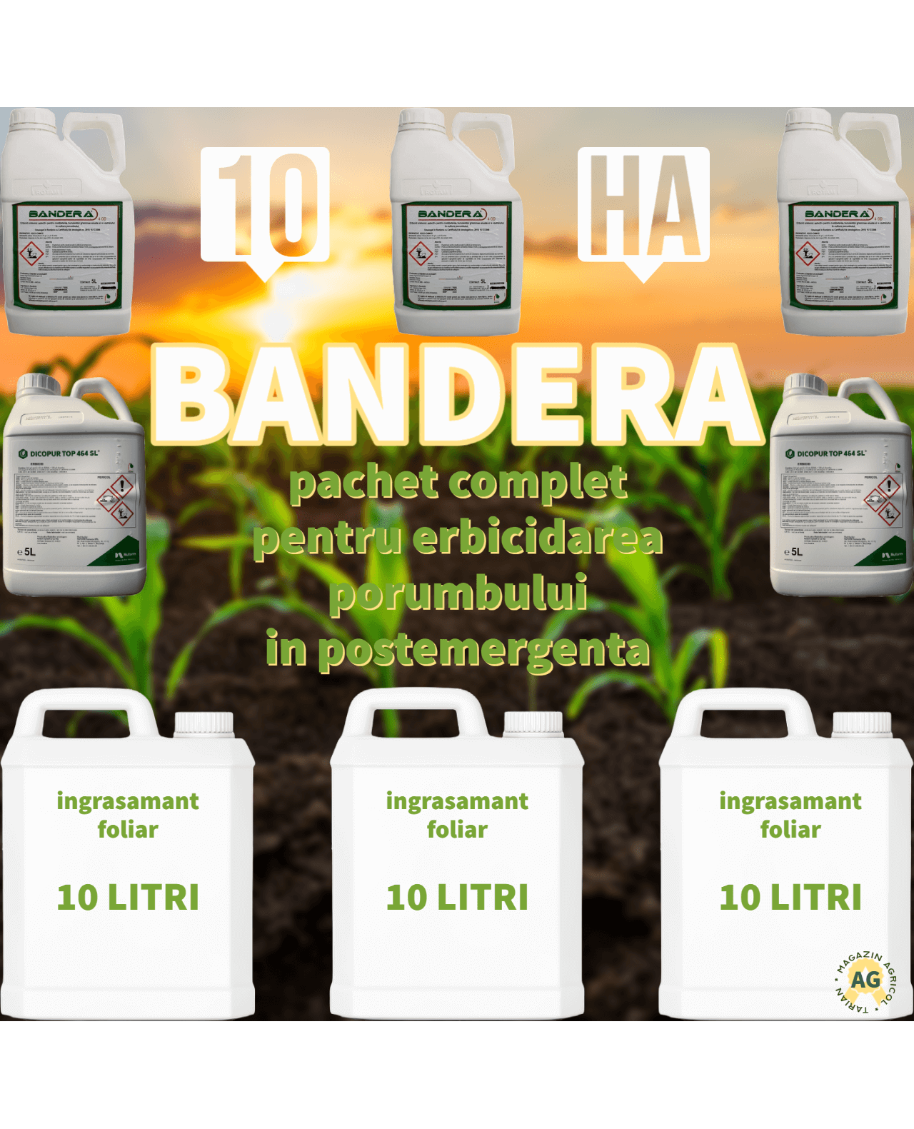 Pachet Bandera 10ha - 1500ron